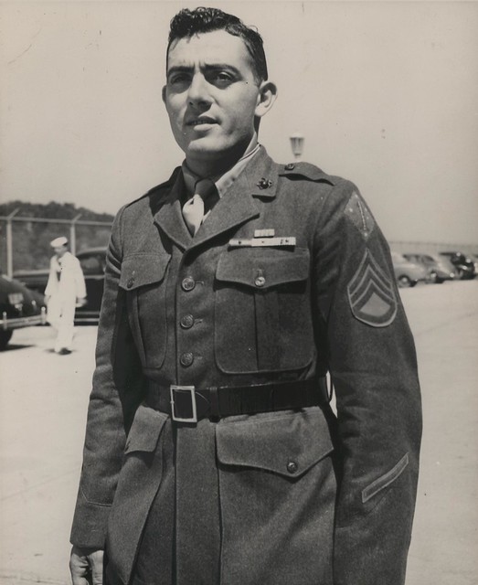 John Basilone, Marine Headquarters, September 1943 | Flickr - Photo ...